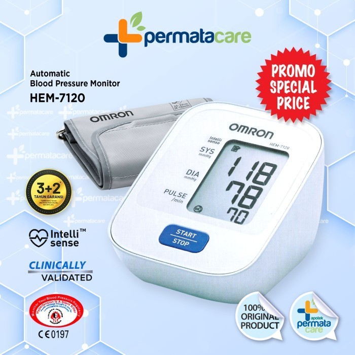 Jual Omron HEM-7120, Automatic Blood Pressure Monitor / Tensimeter ...