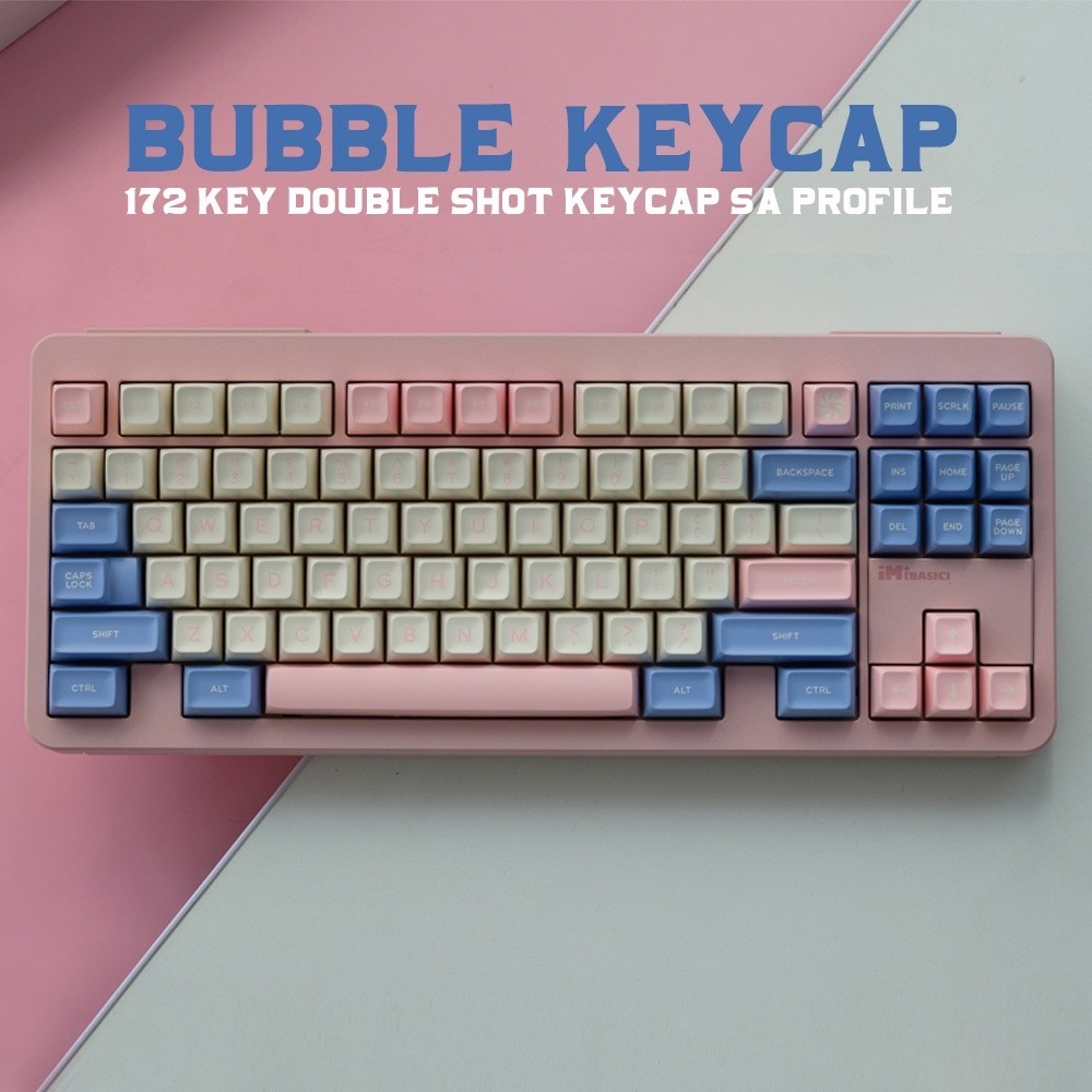 Jual 237 Tombol DOUBLE SHOT Keycap SA Profil Tema Gelembung Keycap ...