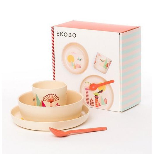 Jual [Baru] Ekobo Bamboo Illustrated Kids Meal Set 1&2 - Peralatan ...