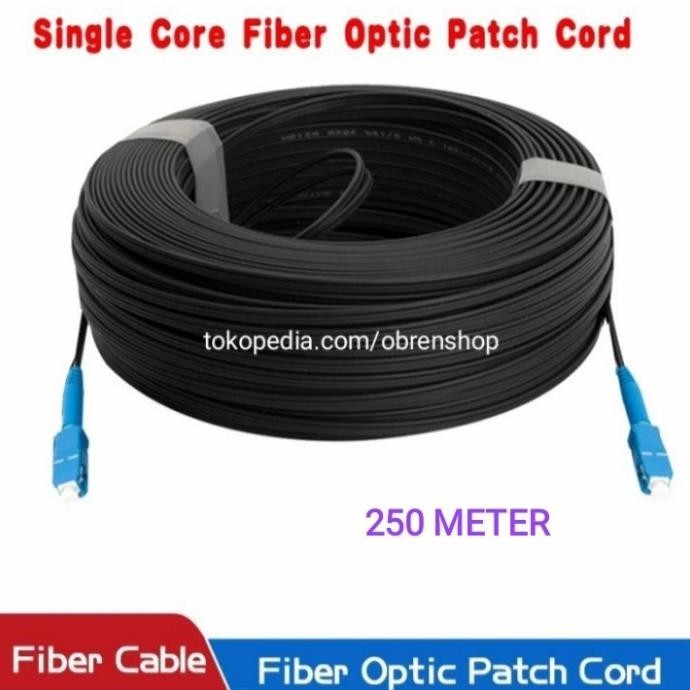Jual Kabel Fo Fiber Optic Sc - Sc Single Mode 250 Meter | Shopee Indonesia