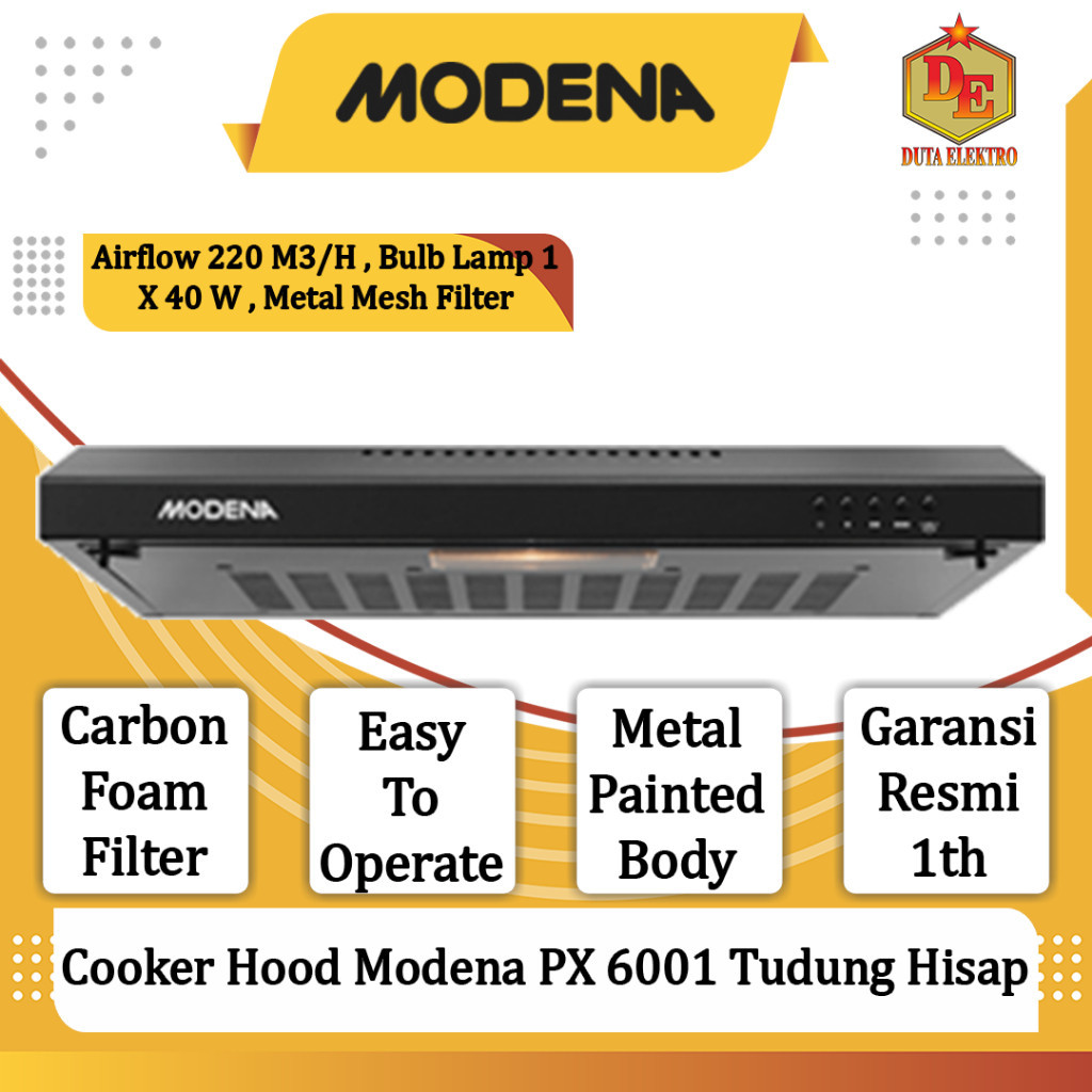 Jual Cooker Hood Modena PX 6001 Tudung Hisap | Shopee Indonesia