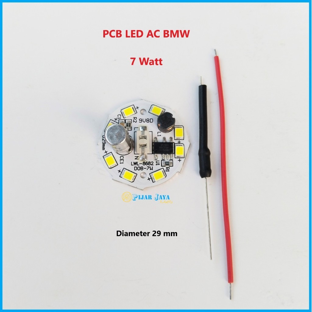 Jual Pcb Led Ac Bmw 7 Watt Leher Kecil Mesin Lampu Led 7W Modul Led Dob ...
