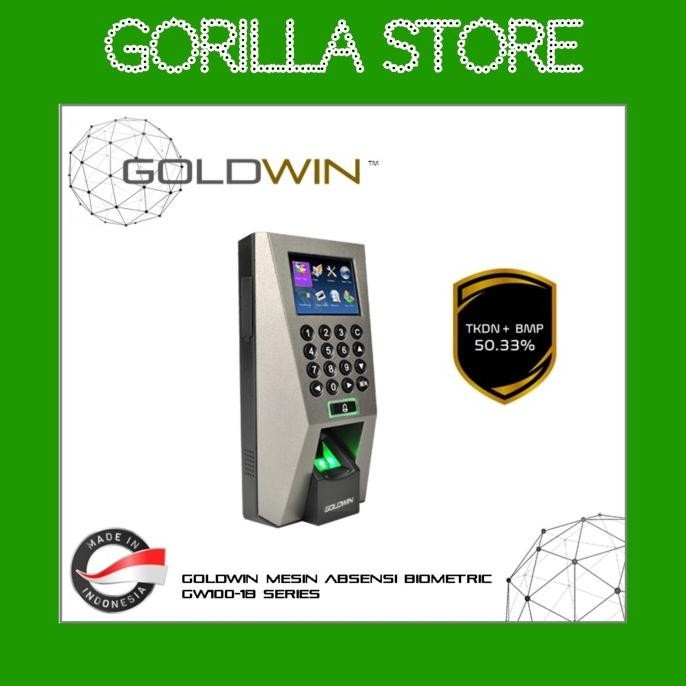 Jual [Baru] Goldwin Mesin Absensi Access Door Biometric Sidik Jari Gw100-18Ac | Shopee Indonesia