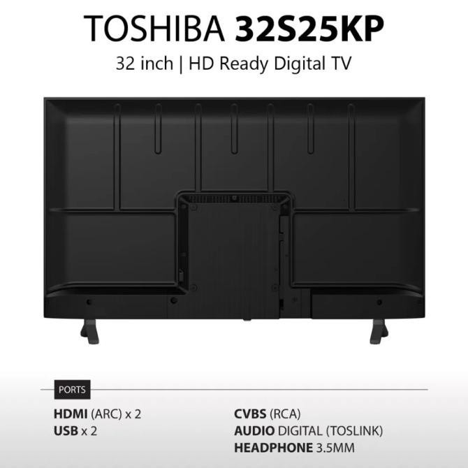 Jual [Baru] Led Tv Toshiba 32 Inch 32S25Kp Hd Digital Tv Regza Original | Shopee Indonesia