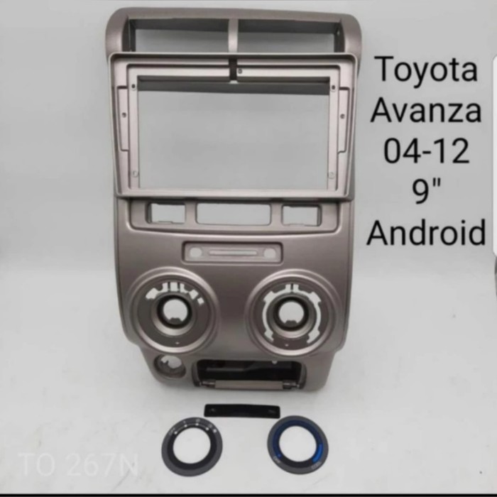 Jual Frame Double Din Head Unit Android 9"Inch, Toyota Avanza. Vvt ...