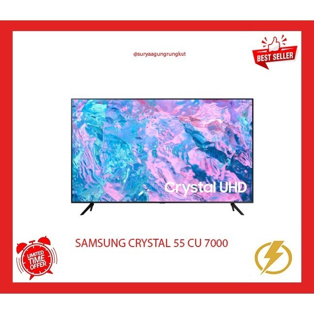 Jual LED SMART TV SAMSUNG CRYSTAL UHD 4K - UA 55 CU 7000 | Shopee Indonesia