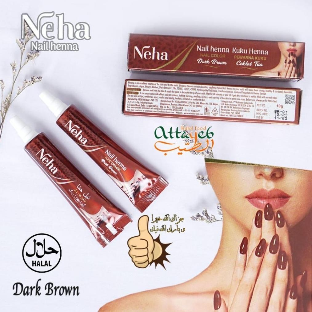Jual Of14 1 LUSIN NEHA NAIL PACAR KUKU COLOUR TUBE HENNA 10gr PER BOX ...
