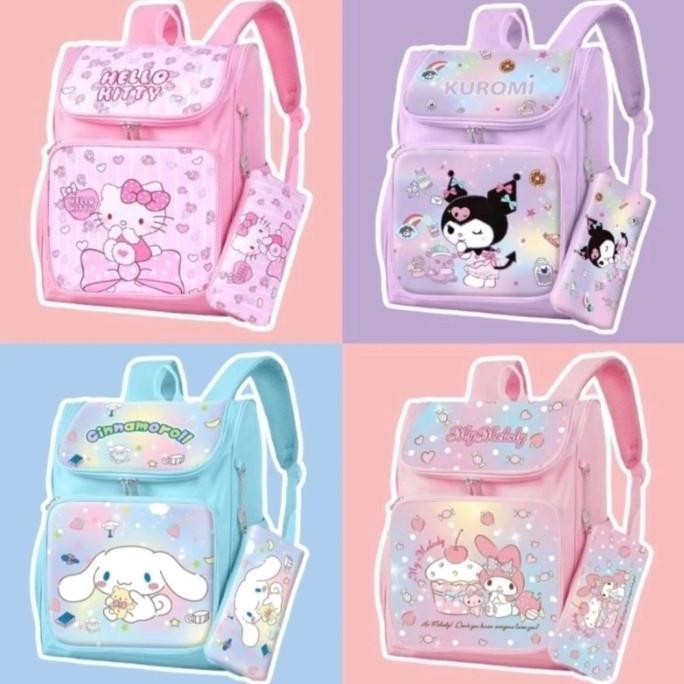 Jual Tas Ransel Anak Sanrio Cinnamoroll Backpack Tas Sekolah TK SD PAUD Tas Punggung Kuromi ...
