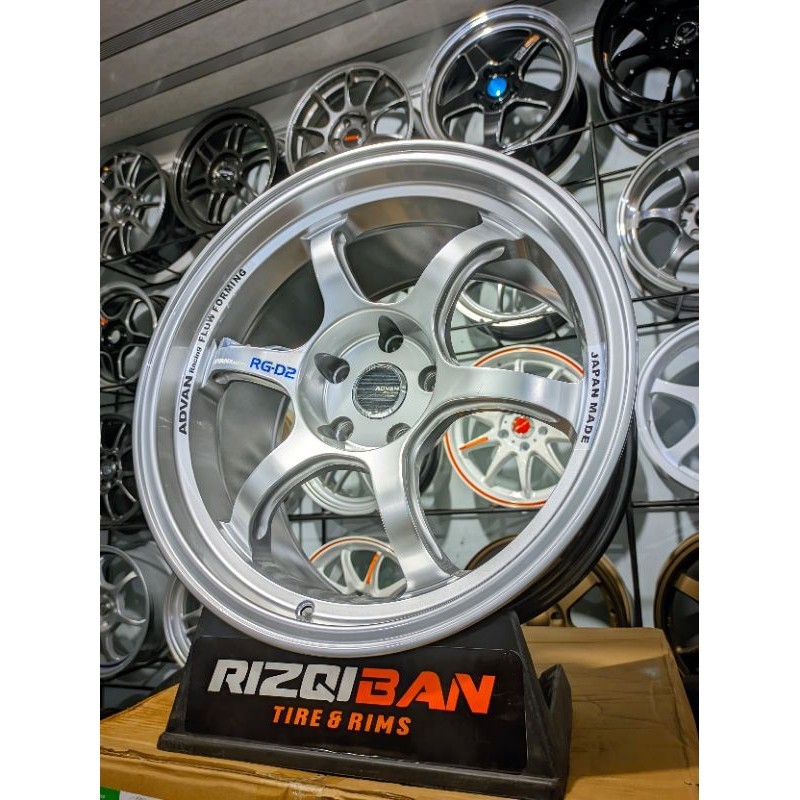 Jual velg advan rg d2 r18 hyper silver pcd 5x114 kondisi baru | Shopee ...