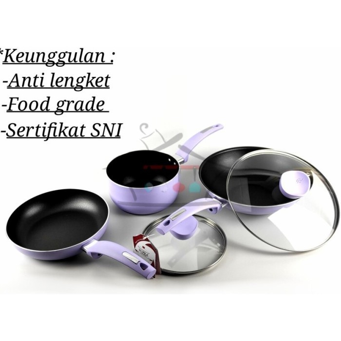 Jual Panci Set 5 Pcs Supra Chef Renata Moeloek I Cookware 5 Piece ...