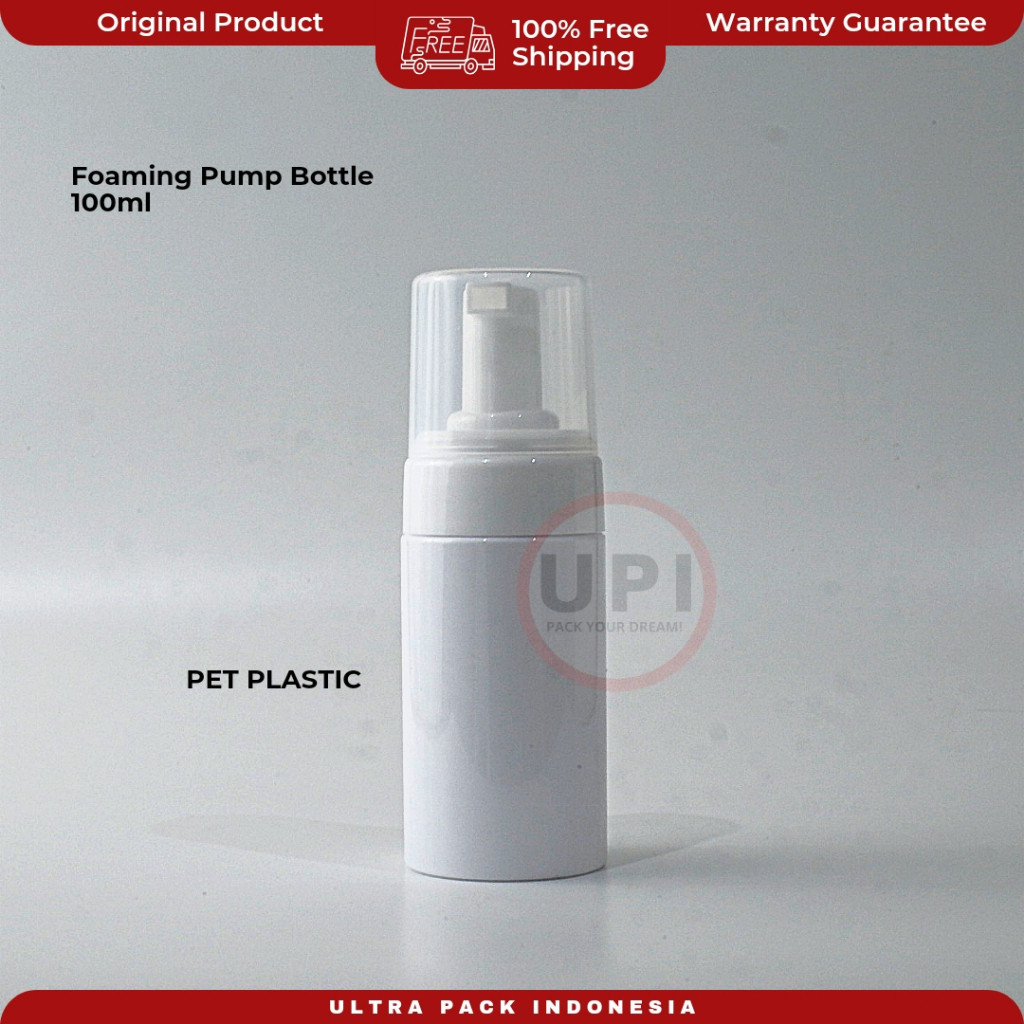 Jual KEMASAN BOTOL PUMP BUSA - BOTOL PET CYLINDER IMPORT 100ML CLEAR ...