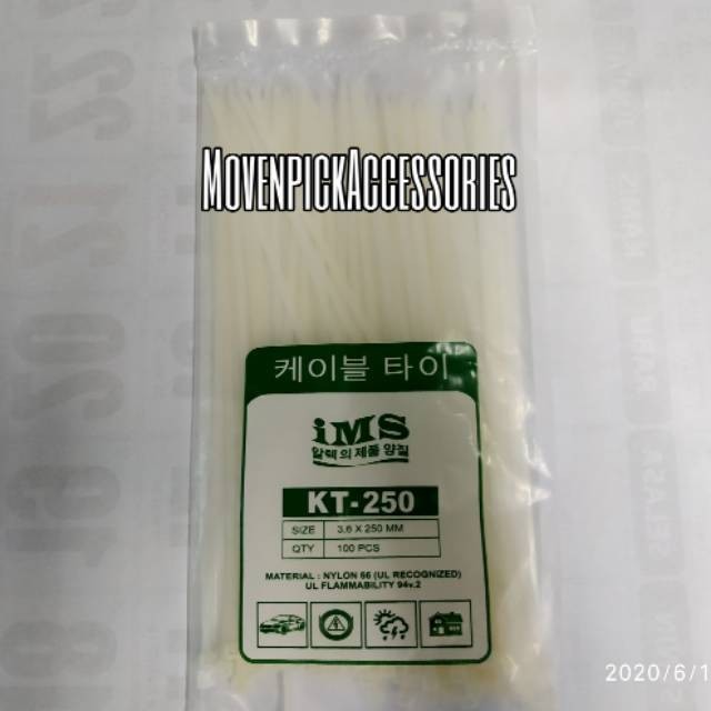 Jual KABEL TIES-KABEL TIS-INSULOK 25CM PUTIH | Shopee Indonesia