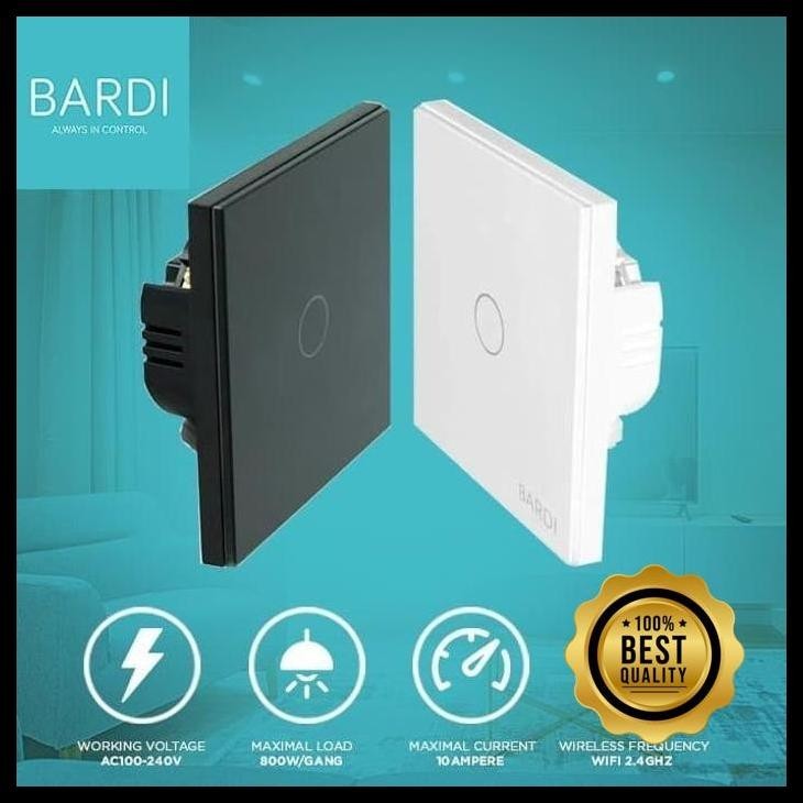 Jual Bardi Smart Wifi Touch Switch Saklar - Eu 1 Gang - Putih. | Shopee ...