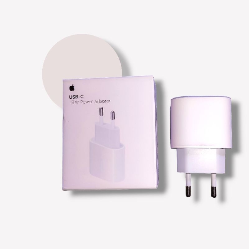 Jual iPhone Adapter Fast Charging - USB-C Power Adapter 18w Cuan Kabel ...