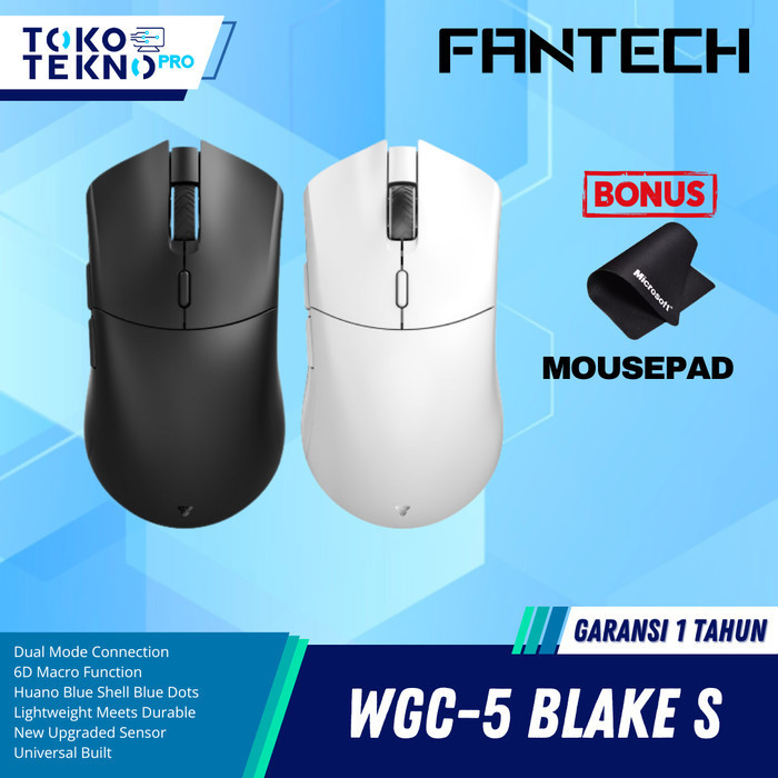 Jual Fantech WGC5 / WGC-5 Blake Wireless Mouse Dual Mode Garansi Resmi | Shopee Indonesia