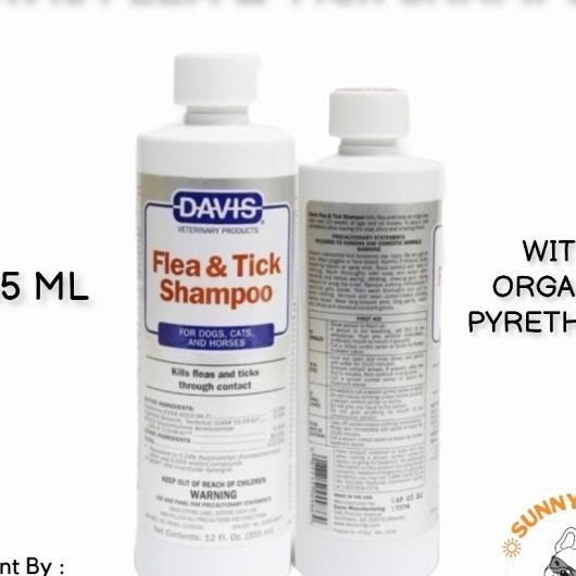 Jual Davis Flea & Ti Shampoo Shampo Kutu Anjing Kucing Kuda Sampo 355 ...