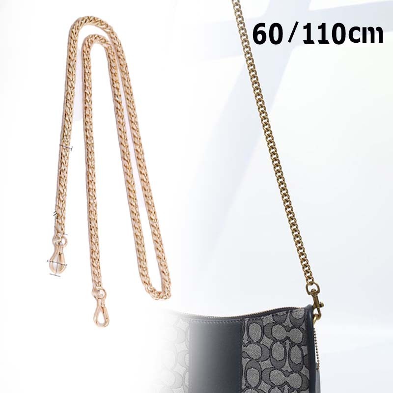 Jual 60/110cm Rantai Tali Tas Logam Tali Rante Tas Selempang Rantai Tas Panjang Strap Rantai Tas ...