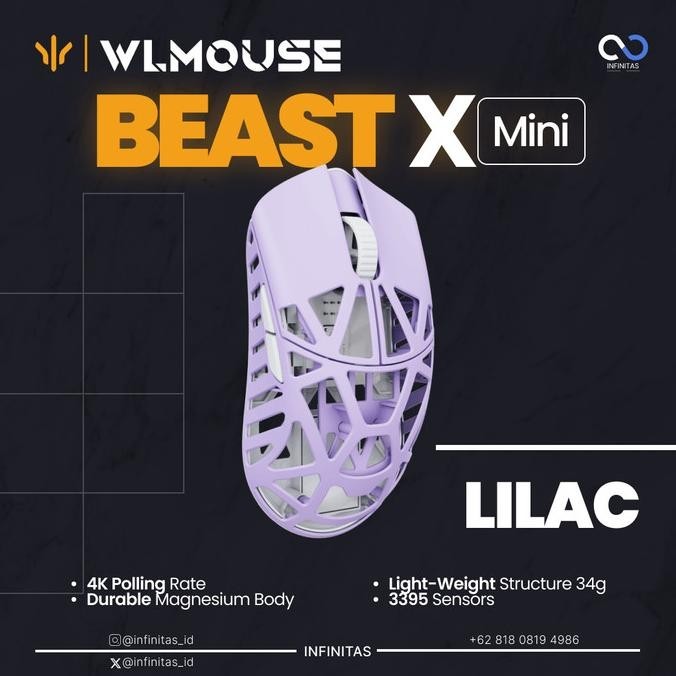 Jual Wlmouse Beast X Mini Super Light Magnesium Wireless Gaming Mouse ...