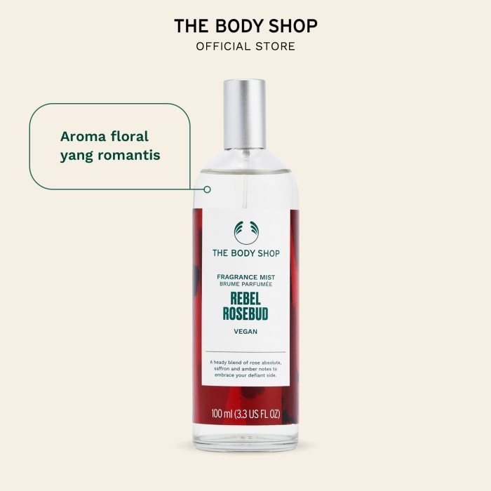 Jual The Body Shop Rebel Rosebud Body Mist Fragrance 100Ml | Shopee ...