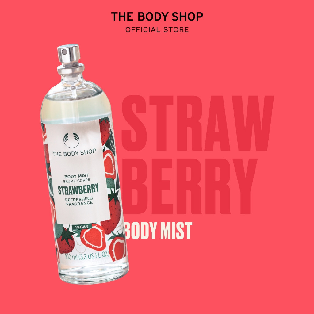 Jual The Body Shop Strawberry Body Mist 100ml - Fruity and Sweet ...