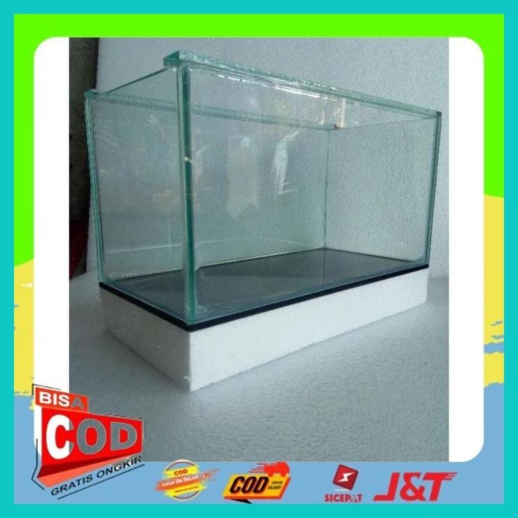Jual SOLITER KACA 30*15*15 AQUARIUM TEMPAT IKAN CHANA, CUPANG, GUPPY ...