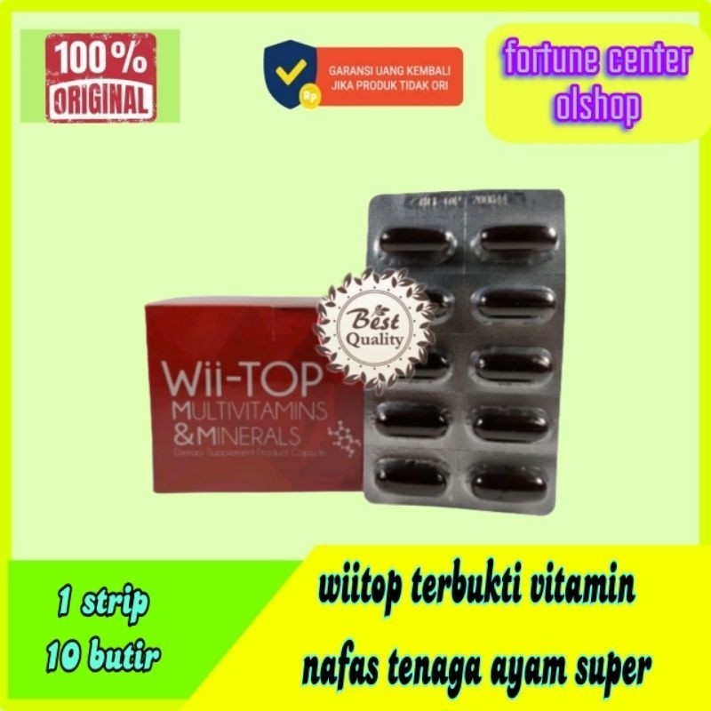 Jual 1 STRIP WIITOP ISI 10 BUTIR OBAT TENAGA AYAM TARUNG VITOP WITOP ...