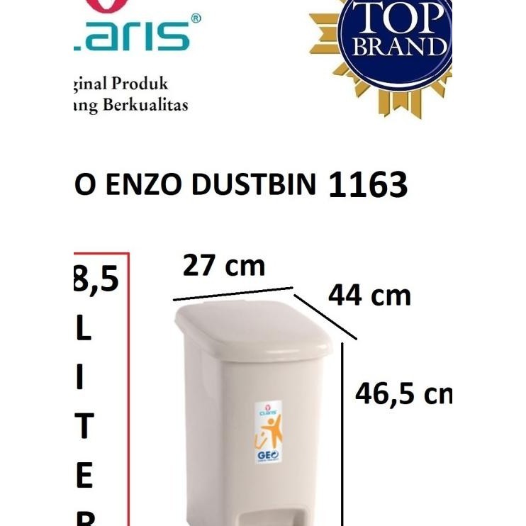 Jual Claris Tempat Sampah Injak / Step On Dustbin 30 Liter Geo Enzo 1163 | Shopee Indonesia