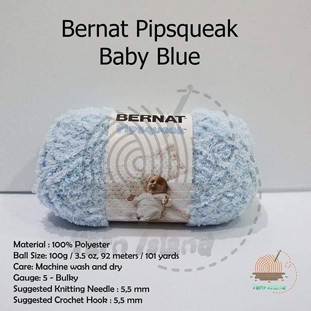 Jual benang rajut bernat pipsqueak baby blue | Shopee Indonesia