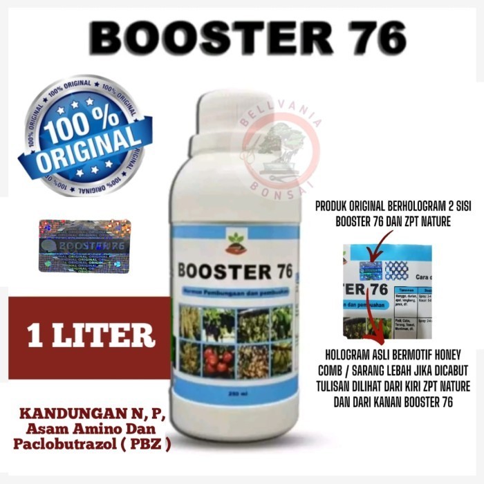 Jual TERJAMIN Pupuk Booster 76 ZPT Pelebat buah Paclobutrazol Kemasan 1 ...