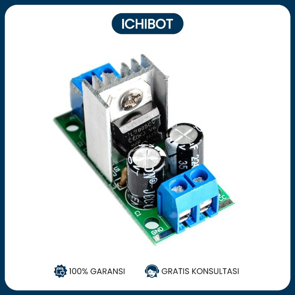 Jual Modul Pengatur Tegangan LM7805 7805 7805CV L7805 Voltage Regulator ...