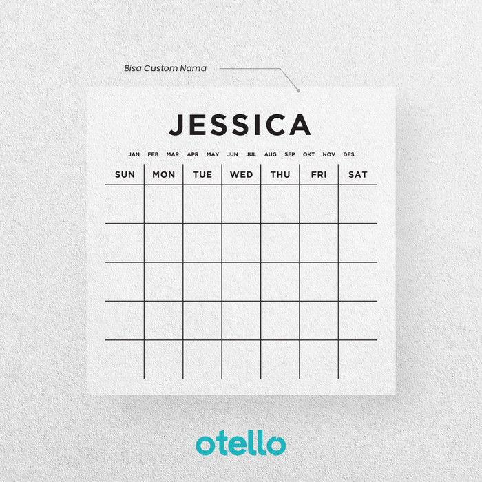 Jual Custom Monthly Planner Akrilik Wall Planner Kalender Acrylic ...