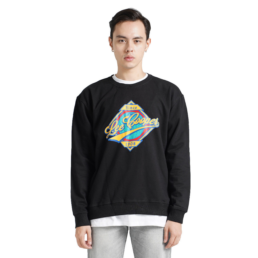 Jual LEE COOPER SWEATER CHAMPION BLACK | Shopee Indonesia