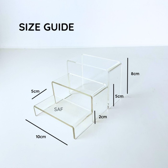 Jual Acrylic Tangga 3 Tingkat SAF - Podium Display Foto Produk | Shopee ...