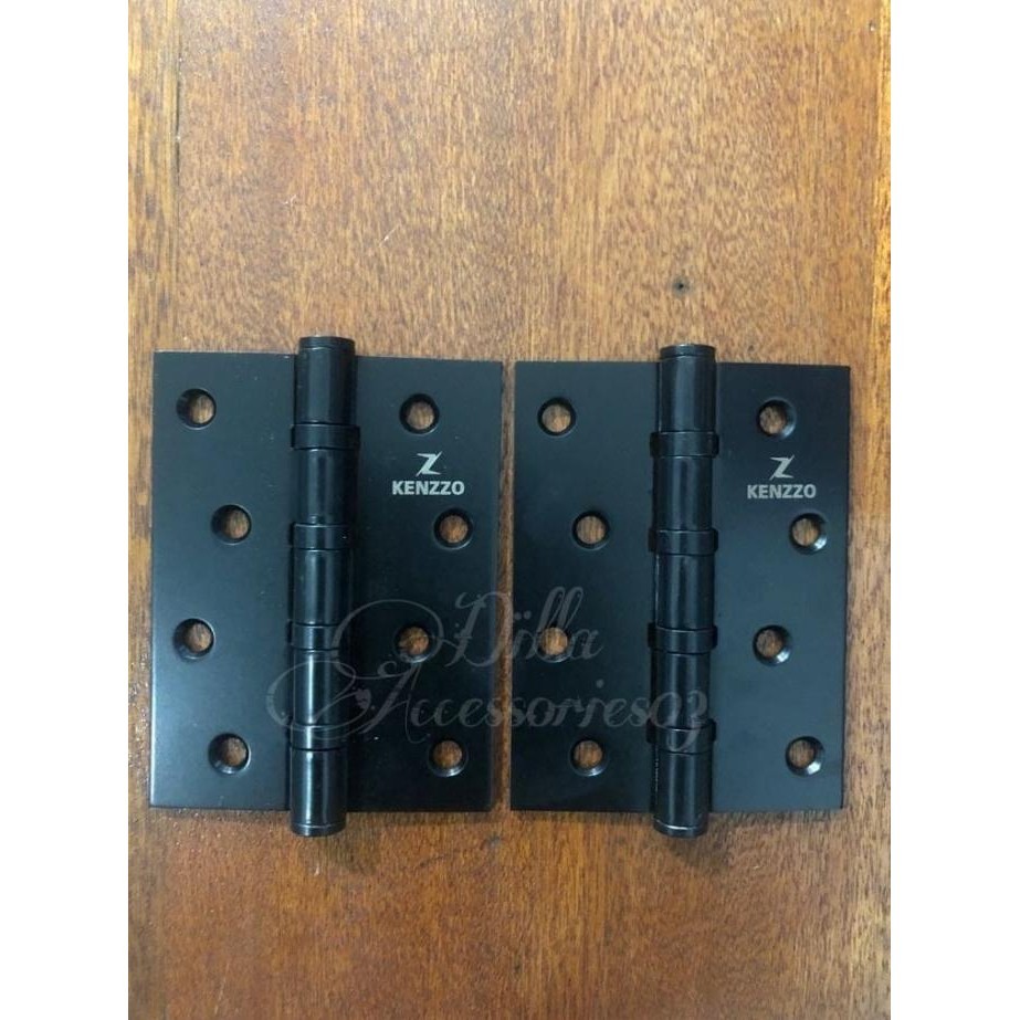 Jual Engsel Pintu Rumah Hitam Doff 4 Inci / Door Hinges Best Seller ...