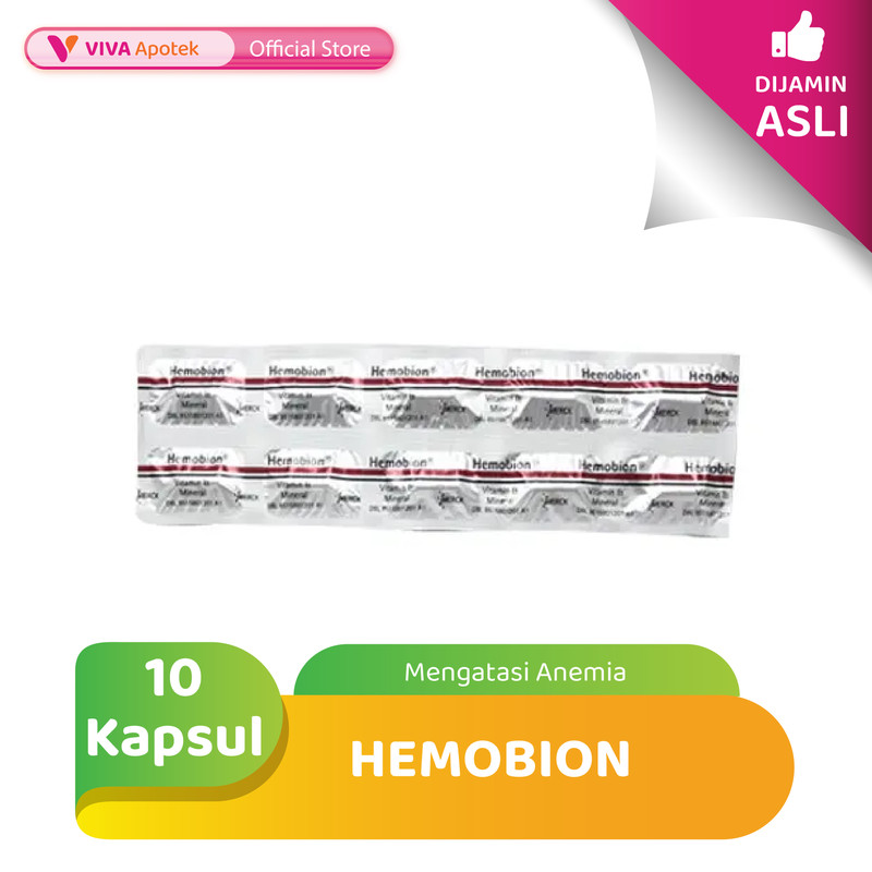 Jual Hemobion Suplementasi untuk Mengatasi Anemia (10 Kapsul) | Shopee ...