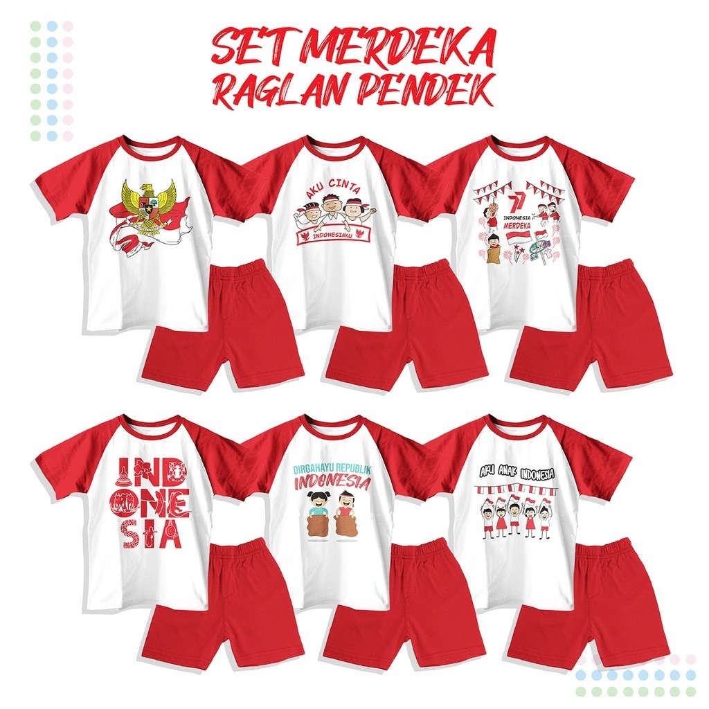 Jual Setelan Kid Kmerdekaan Indonesia Oneset Garuda Baju Kaos Distro 17 ...