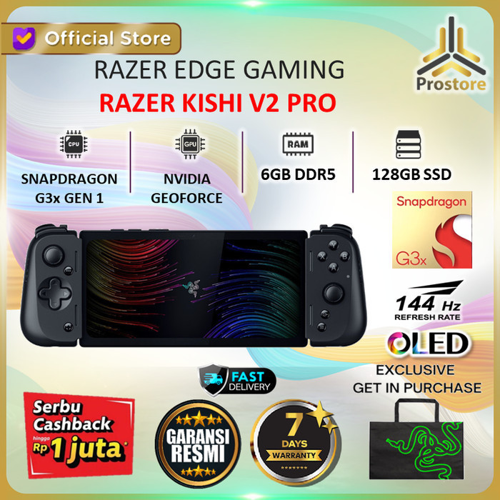 Jual RAZER EDGE HANDHELD ANDROID+RAZER KISHI V2 PRO CONTROLLER RESMI ...