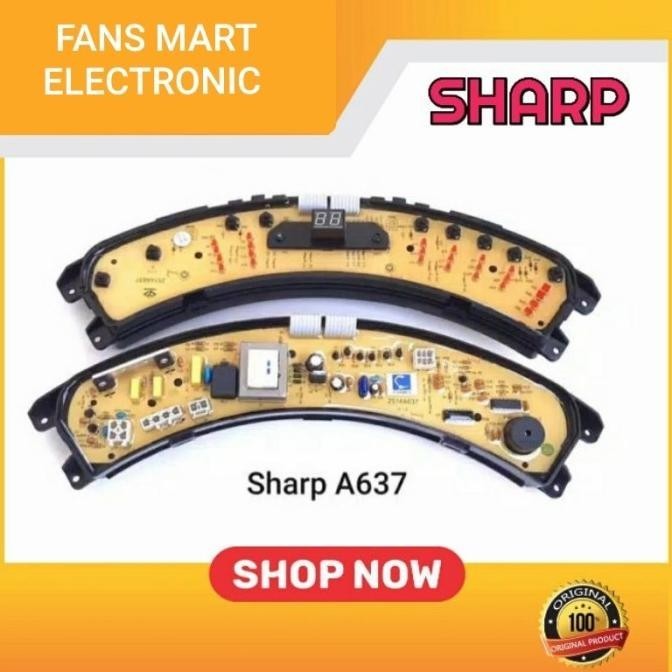 Jual Modul Pcb Mesin Cuci Sharp Es N75Fy/Ky Es N85Fy/Ky E Part A637 Ready | Shopee Indonesia