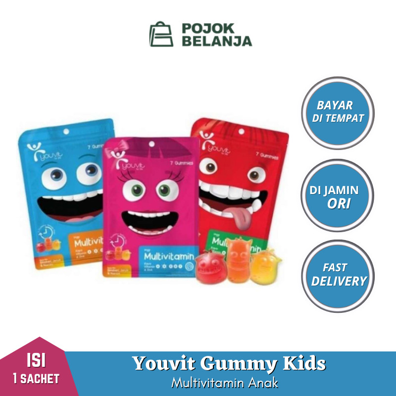 Jual Youvit Kids Gummy 1 Sachet Multivitamin Anak | Shopee Indonesia
