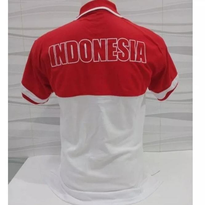 Jual Kaos Kerah Wangky/ Polo Shirt / Baju Kemerdekaan Indonesia Merah ...
