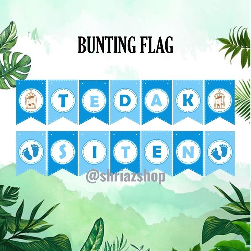 Jual BUNTING FLAG HURUF TEDAK SITEN | Shopee Indonesia