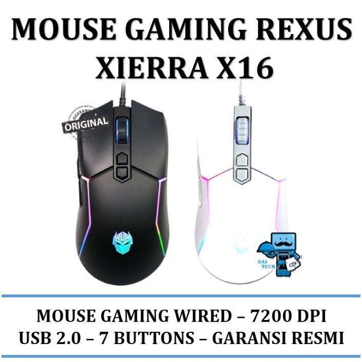 Jual Jual!! Mouse Rexus Xierra X16 - RGB Macro Mouse | Shopee Indonesia