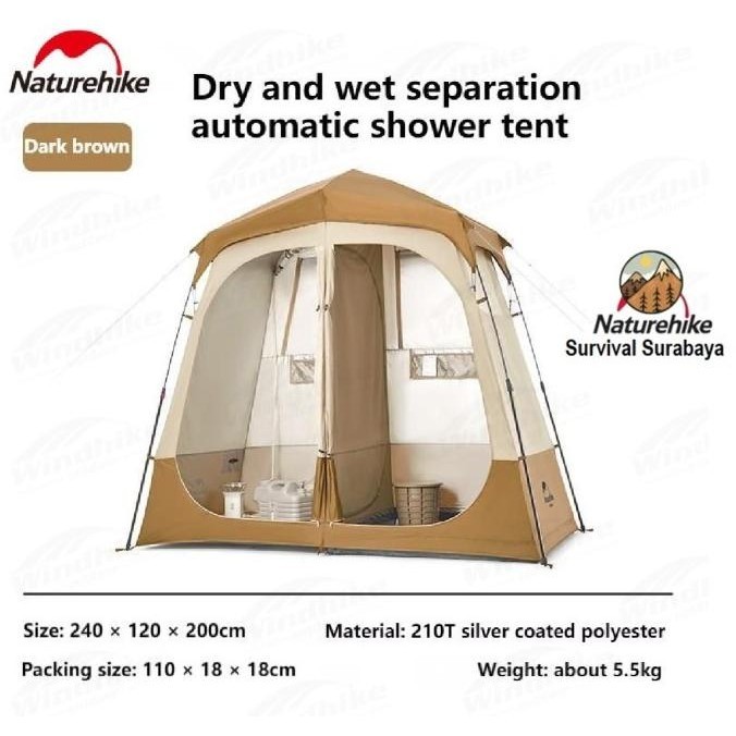 Jual Tenda Toilet Double / Portable / Toilet Tent Naturehike Nh22Zp006 ...