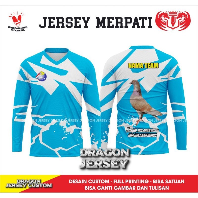 Jual JERSEY MERPATI FULL PRINTING DESAIN CUSTOM | Shopee Indonesia