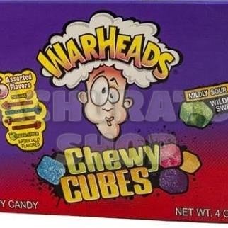 Jual Permen Asem War Heads Head Warhead Warheads Chewy Cube Cubes Candy ...