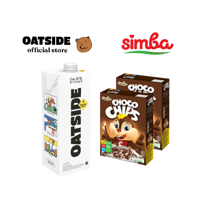 Jual OATSIDE Oat Milk Barista Blend 1L + Simba Choco Chips Cereal Box ...