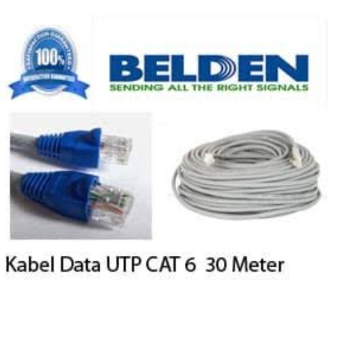 Jual Kabel LAN UTP Cat 6 30m Kabel UTP Cat6 Panjang 30 Meter Bukan Cat ...