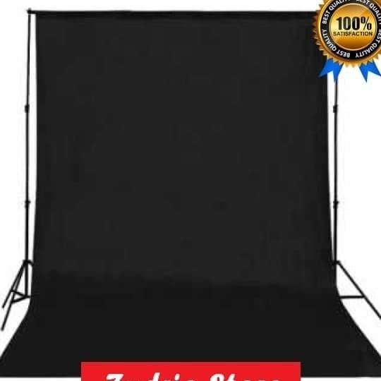 Jual Kain Badrop Studio Fotografi Baground 2X3M / 2X3 / 2Mx3M - Hitam ...