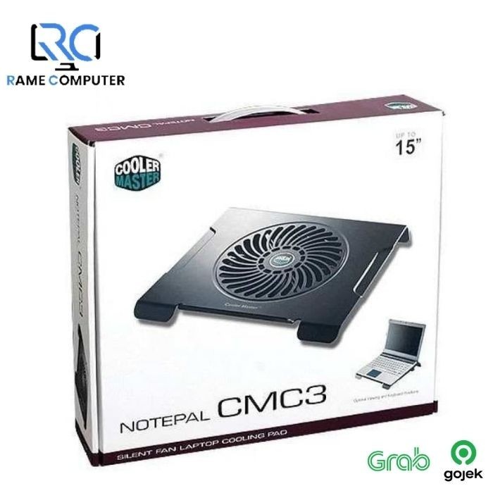 Jual Cooler Master Notepal Cmc3 Silent Fan Laptop Cooling Pad | Shopee ...
