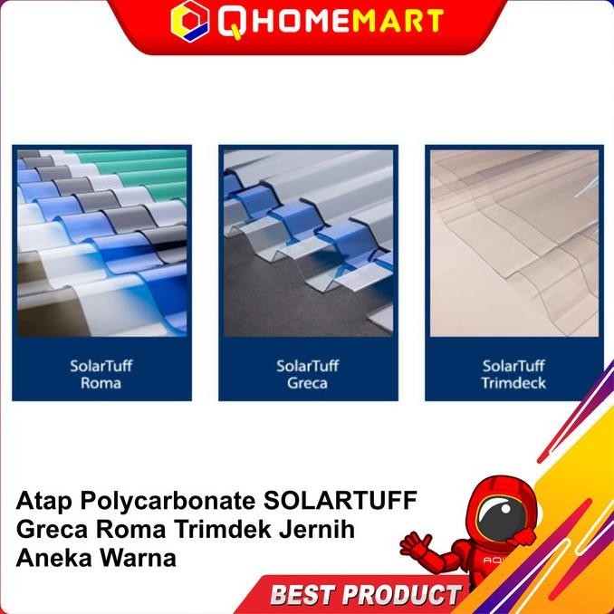 Jual ATAP TRANSPARAN POLYCARBONATE SOLARTUFF GRECA ROMA TRIMDEK ANEKA ...